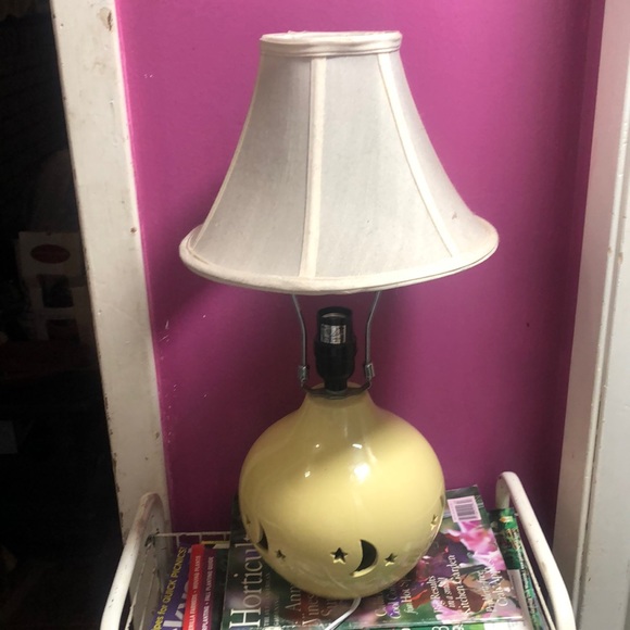 90s | Accents | Yellow 9s Star And Moon Celestial Lamp | Poshmark